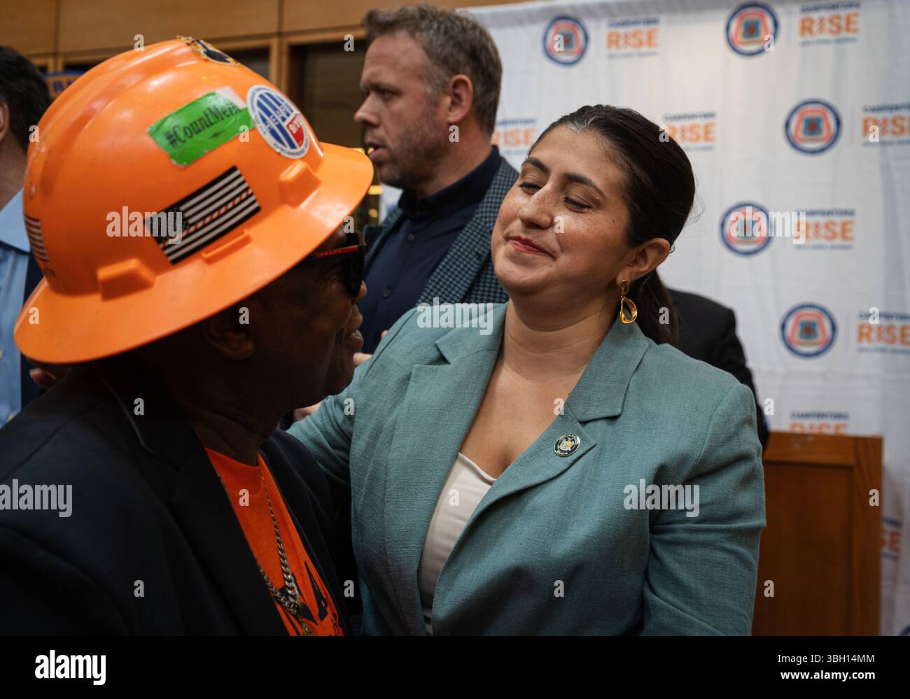 N.Y. Senator and mayoral candidate Jessica Ramos held a press ...