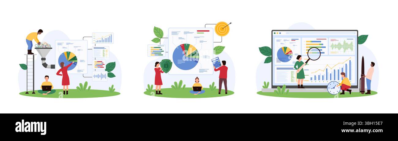 Data Transformation Process Wrangling Analysis And Audit Set Tiny People Analyze Information