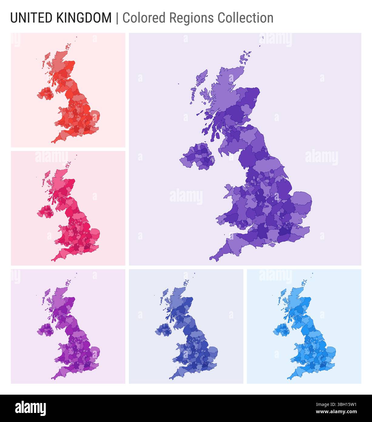 United kingdom map pink Stock Vector Images - Alamy