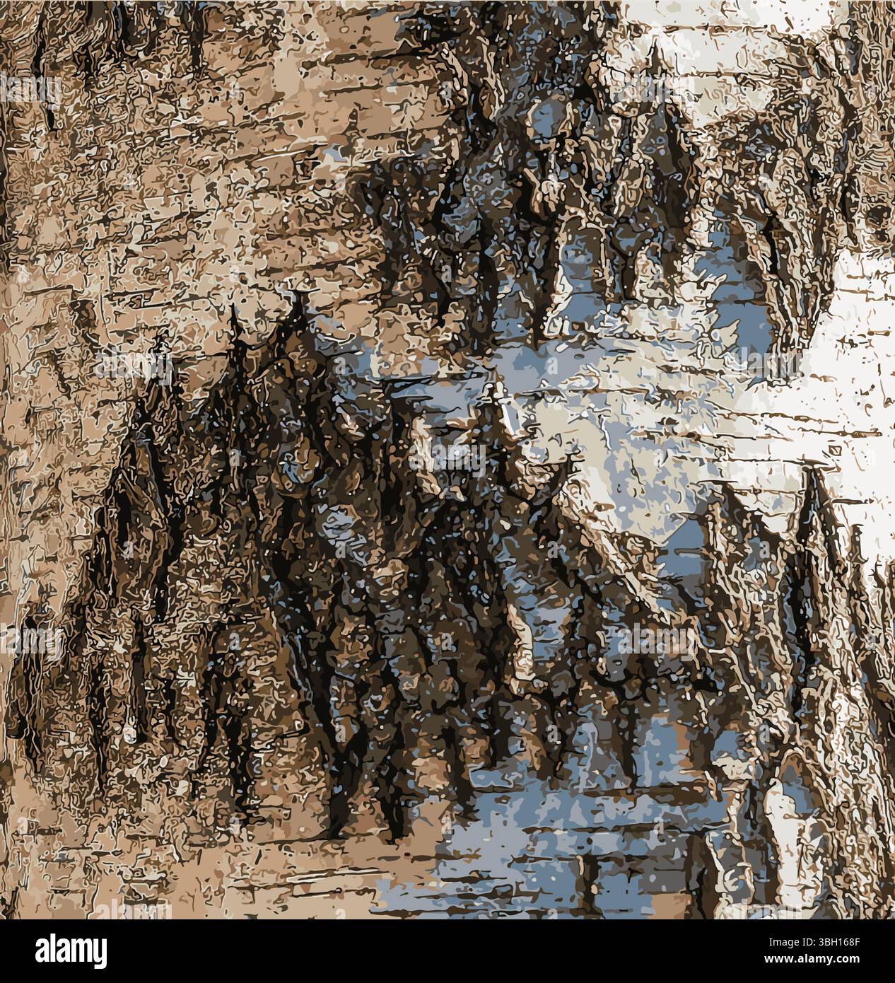 Silver birch bark texture Stock Vector Images - Alamy