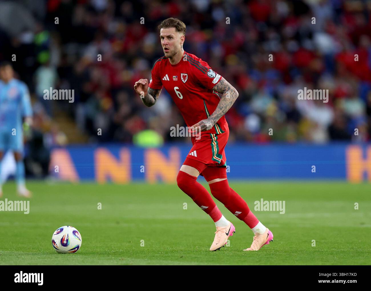 Wales' Joe Rodon during the European Qualifier, Group J match at the ...