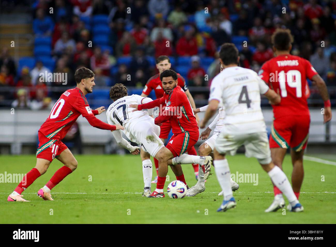 Cardiff, Wales, UK. 6th June 2025. Jay Dasilva of Wales during the FIFA ...