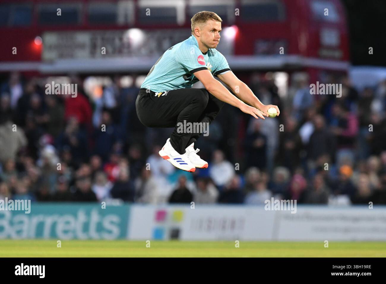 Canterbury, England. 6th June 2025. Sam Curran during the Vitality T20 ...