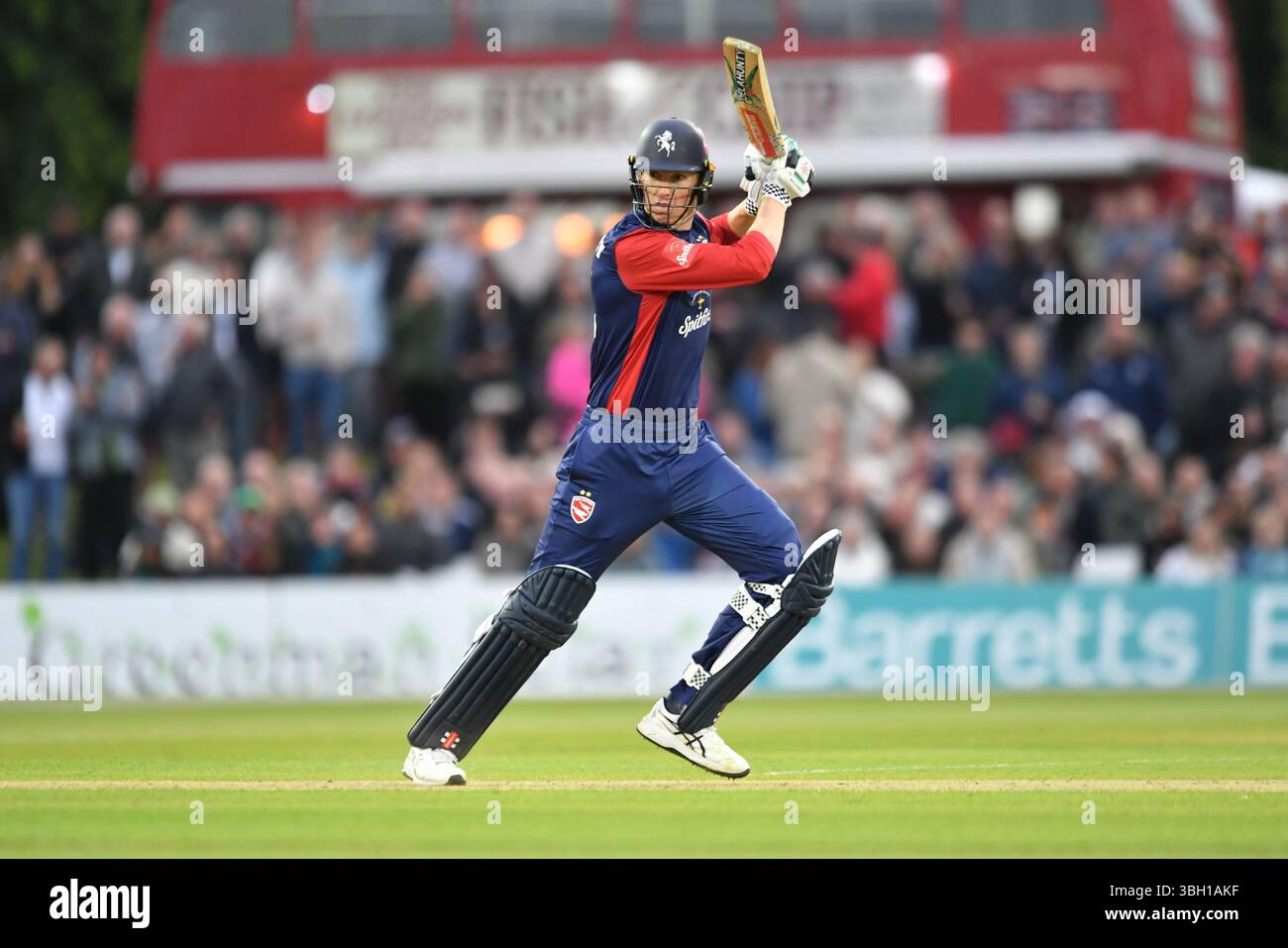 Canterbury, England. 6th June 2025. Zak Crawley during the Vitality T20 ...