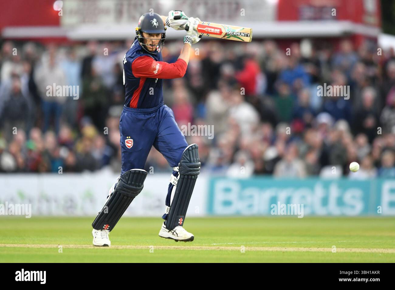 Canterbury, England. 6th June 2025. Zak Crawley during the Vitality T20 ...