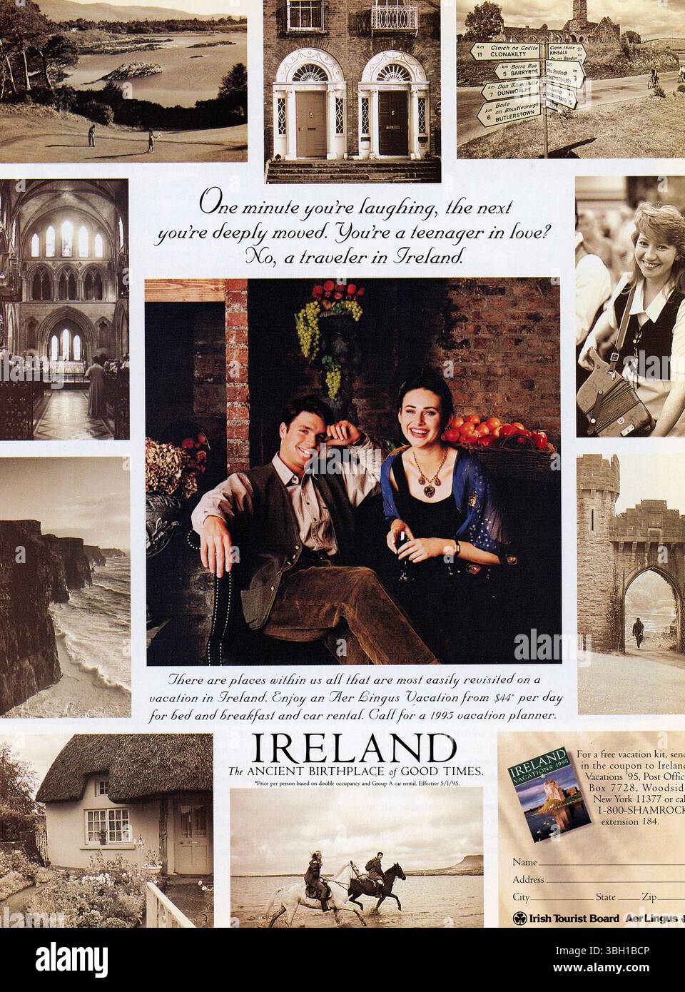 Vintage Smithsonian Magazine April 1995 Issue Advert Usa Stock Photo