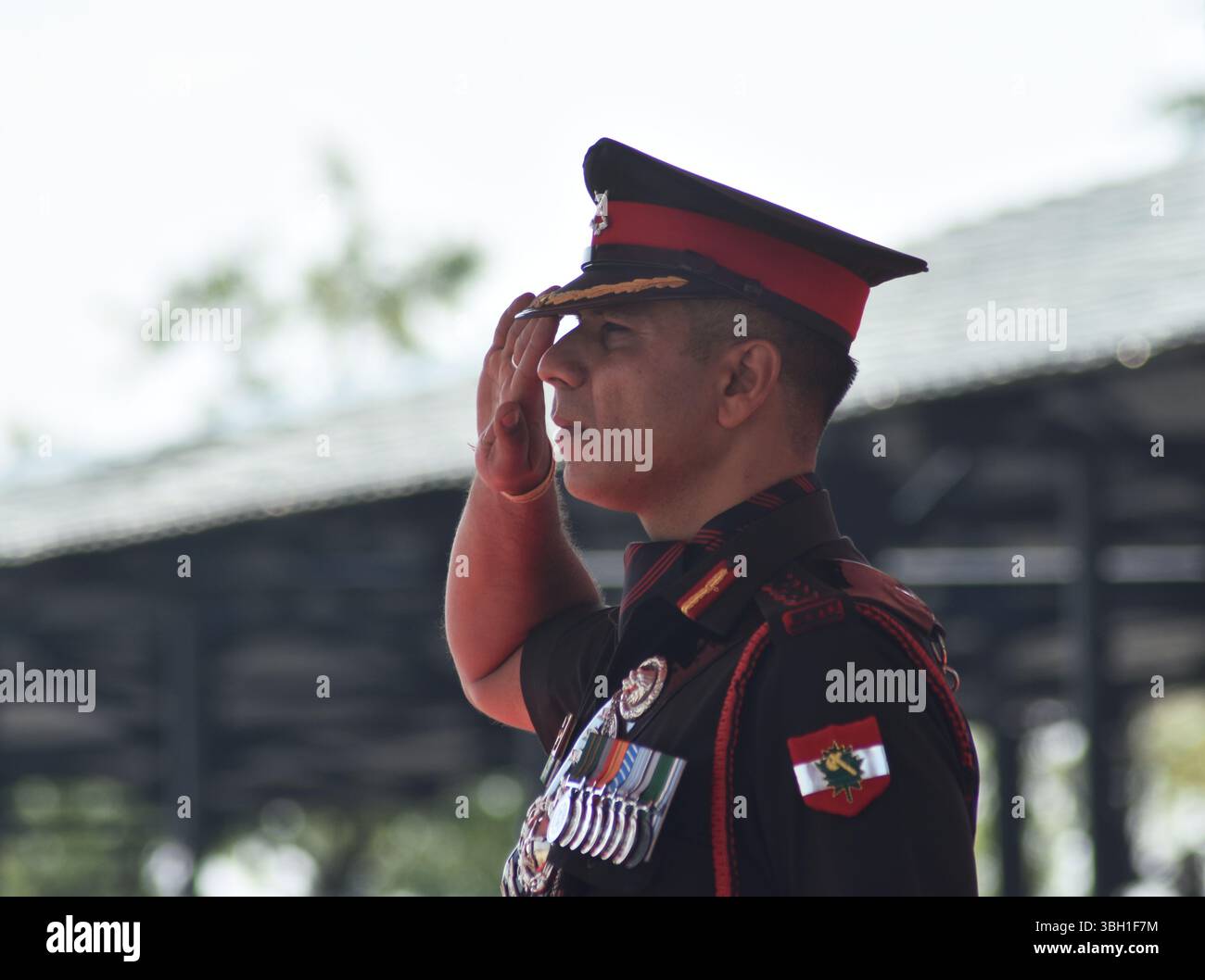 Srinagar, India. 05th June, 2025. India army officer inspects newly ...