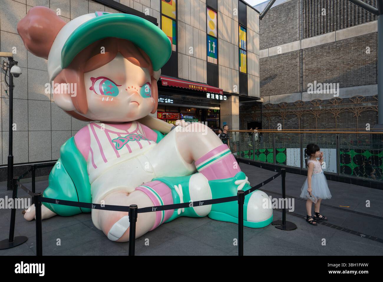 A giant DORA, one of TNT Space's popular characters, is at the Hubin ...