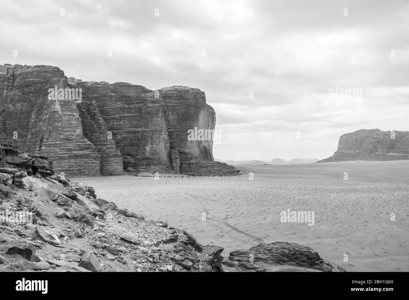 Mountain landscape rock formation Black and White Stock Photos & Images ...