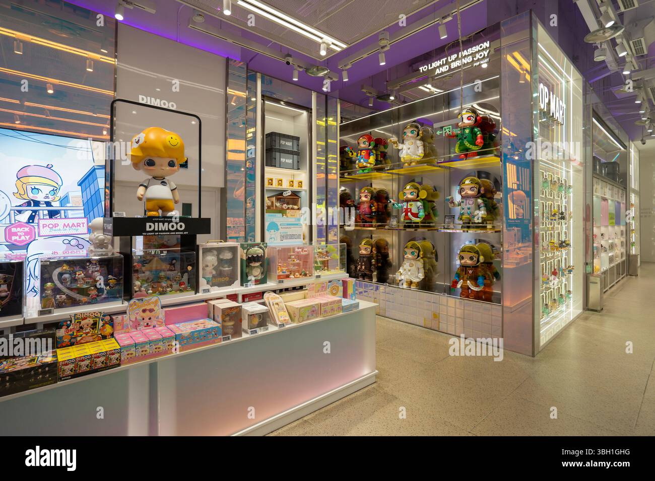Interior view of a POP MART store in Beijing, China, on July 24, 2023 ...