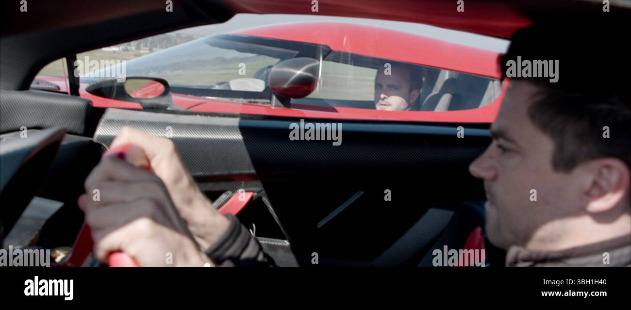 Aaron Paul (left) as Tobey Marshall and Dominic Cooper as Dino Brewster star in DreamWorks ...