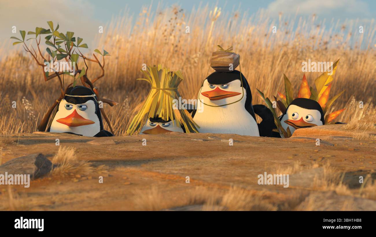 (Left to right) Penguins Kowalski (CHRIS MILLER), Rico, the Skipper (TOM McGRATH) and Private ...