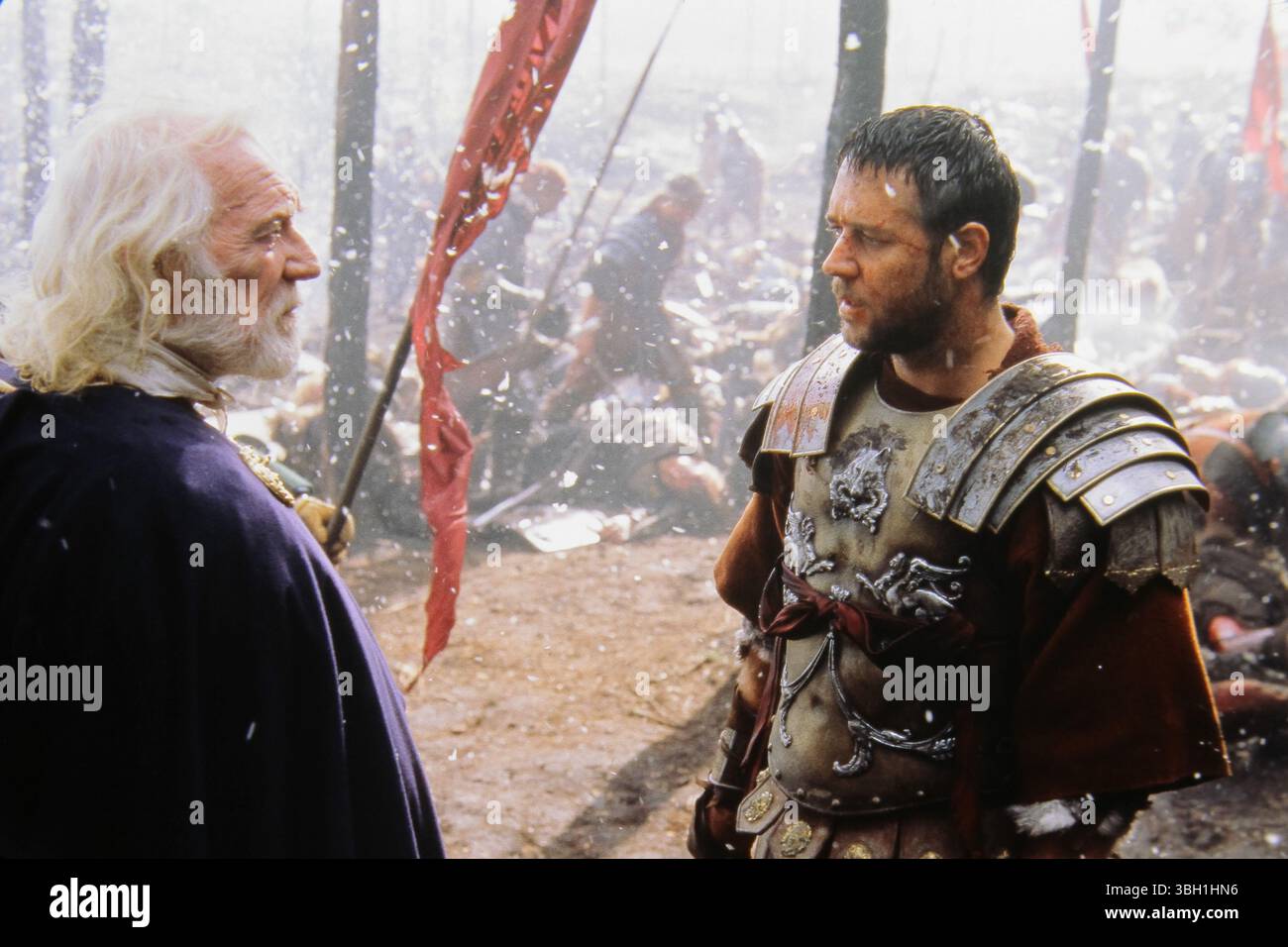 Richard Harris, Russell Crowe, "Gladiator" (2000) DreamWorks Pictures ...