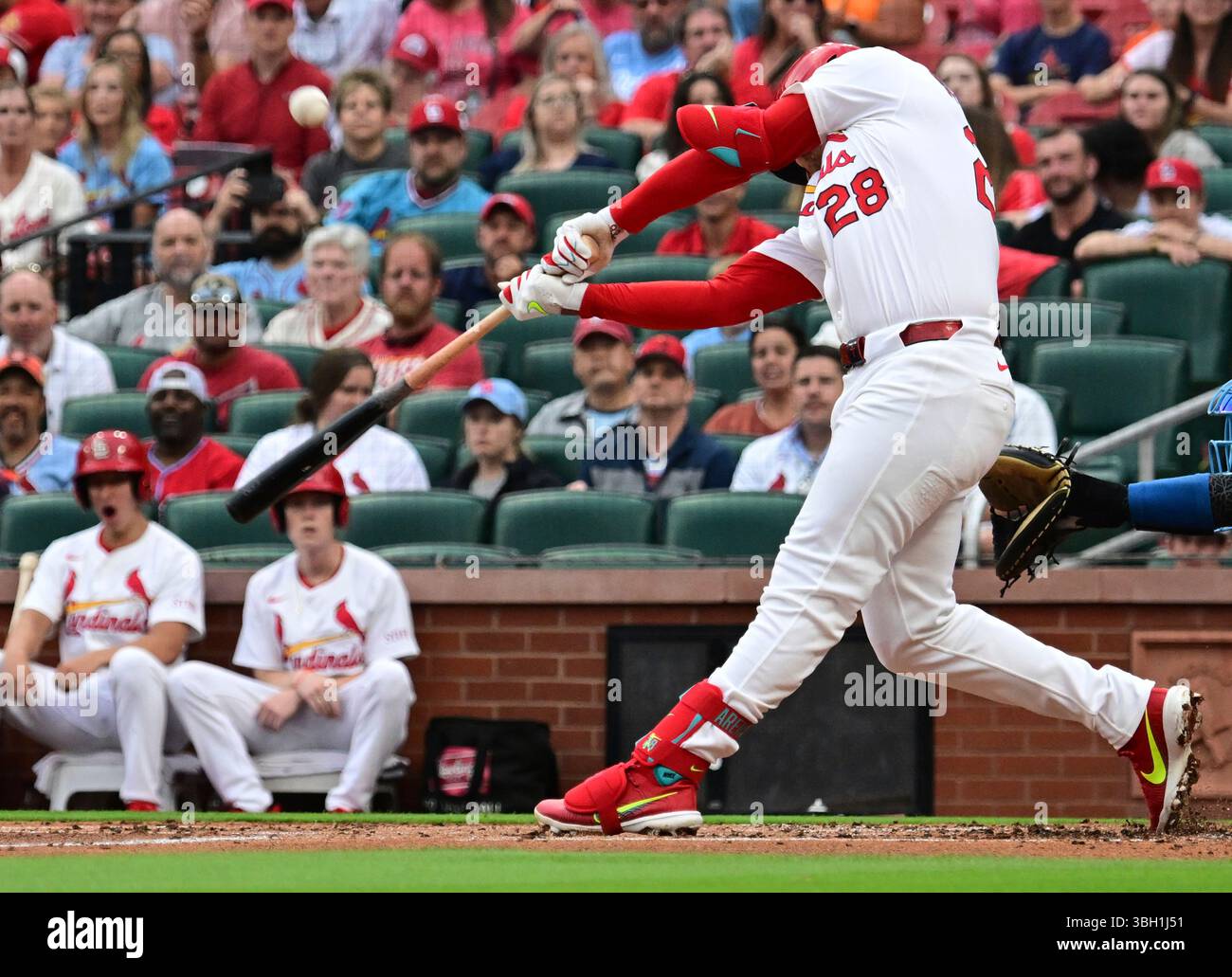 ST. LOUIS, MO - JUN 05: St. Louis Cardinals third baseman Nolan Arenado ...