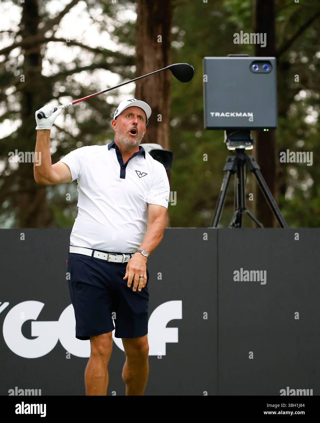 June 6, 2025: Phil Mickelson of HyFlyers GC worries about his ball ...