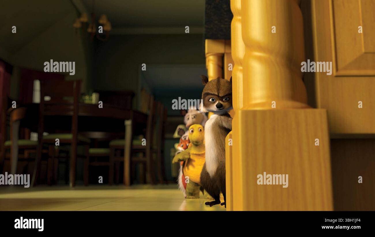 Film Still from "Over The Hedge" RJ, Verne, Hammy, Ozzie, Heather ...