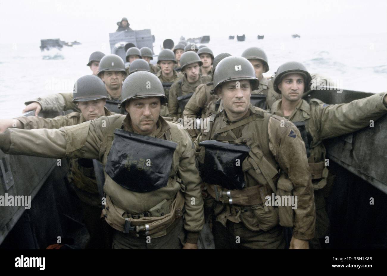 Film Still from "Saving Private Ryan" Tom Sizemore, Tom Hanks © 1998 ...