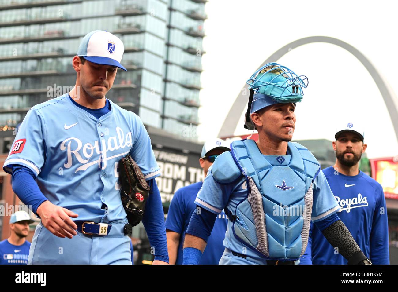 ST. LOUIS, MO - JUN 05: Kansas City Royals starting pitcher (55) and ...