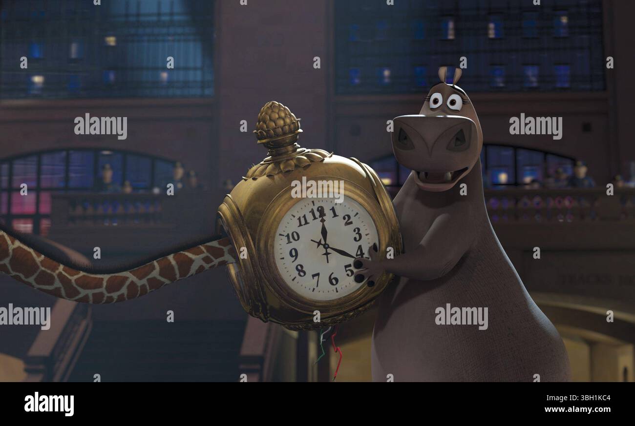 Film Still from "Madagascar" Gloria the Hippo, Melman the Giraffe ...