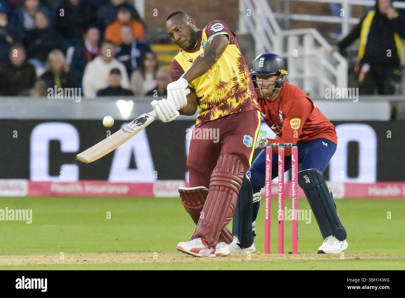 West Indies Andre Russell during the First Vitality T20 International ...