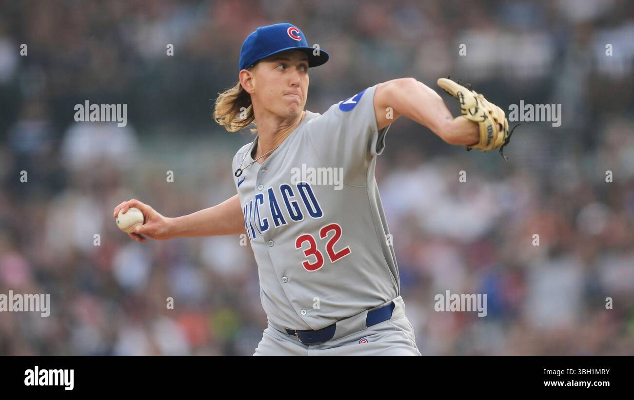 Chicago Cubs Pitcher Ben Brown Throws Against The Detroit Tigers In The