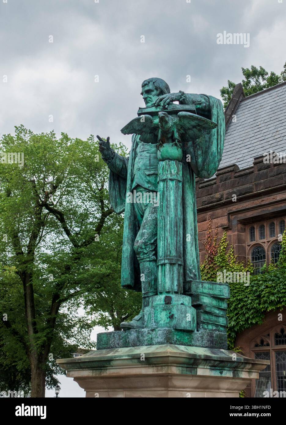 Princeton, NJ - US - May 31, 2025 The Bronze statue of Princeton’s John ...