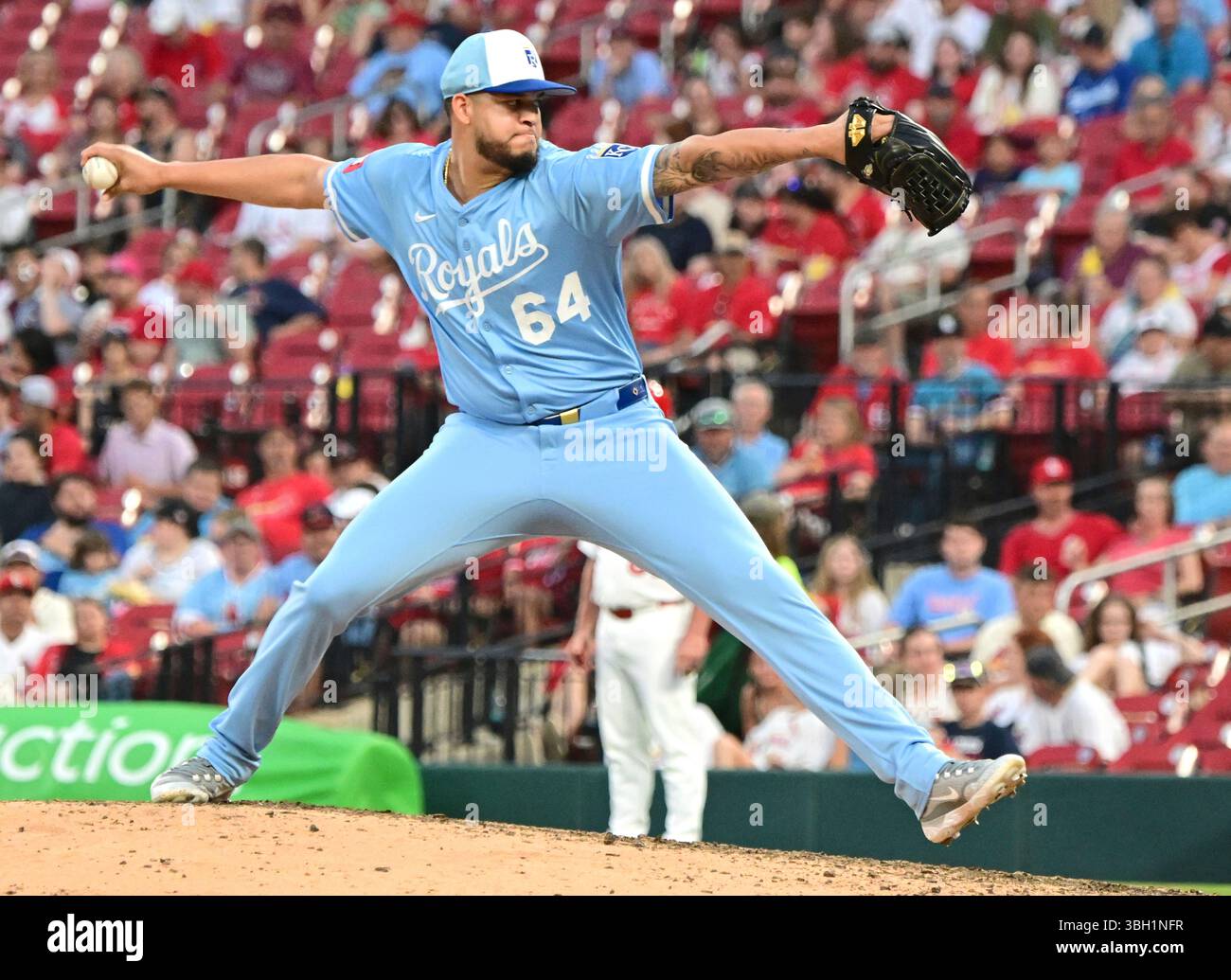 ST. LOUIS, MO - JUN 03: Kansas City Royals pitcher Steven Cruz (64 ...