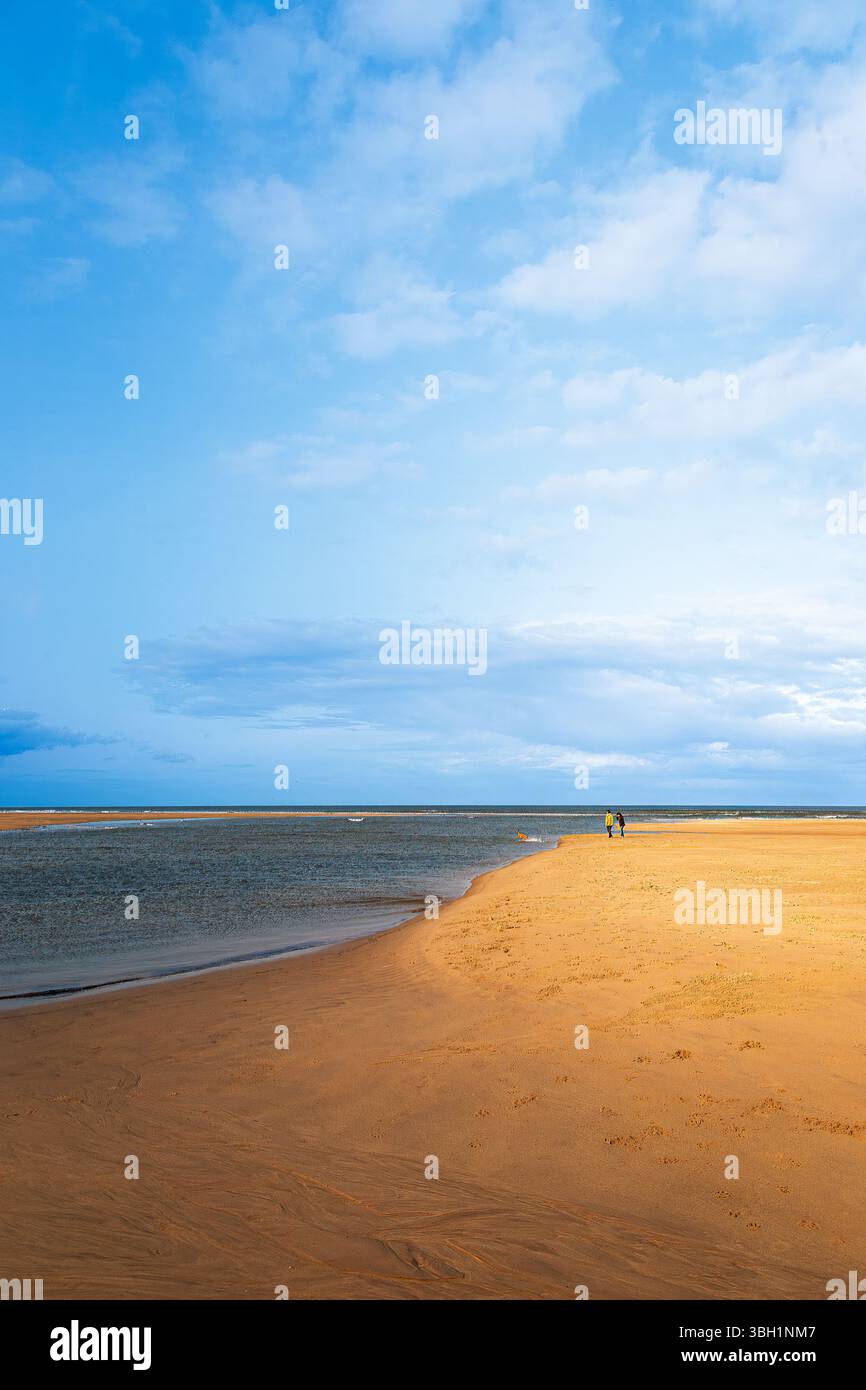 Wansbeck Estuary and Cambois Beach, Cambois, Northumberland, 3rd June ...
