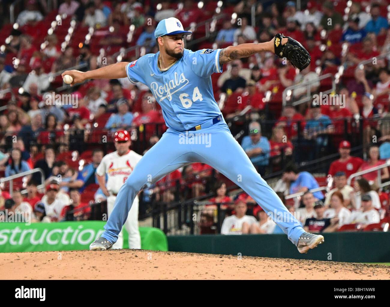 ST. LOUIS, MO - JUN 03: Kansas City Royals pitcher Steven Cruz (64 ...
