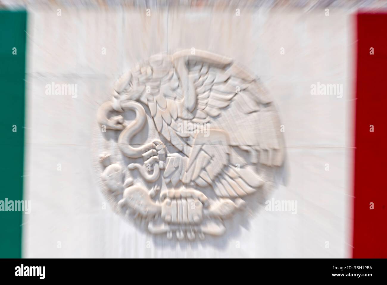 Eagle and serpent. Mexican symbol. National Antropology Museum. Mexico ...