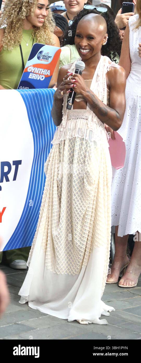 June 6, 2025, New York, New York, USA: Singer/actor CYNTHIA ERVIO seen ...