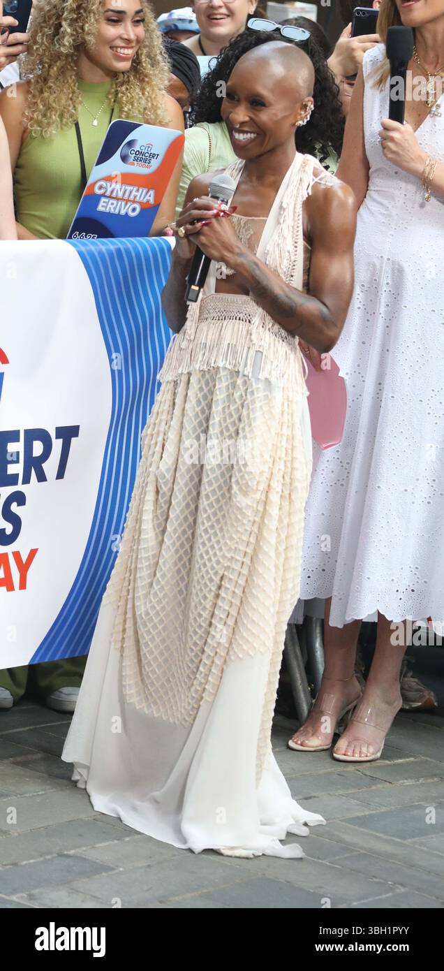 June 6, 2025, New York, New York, USA: Singer/actor CYNTHIA ERVIO seen ...