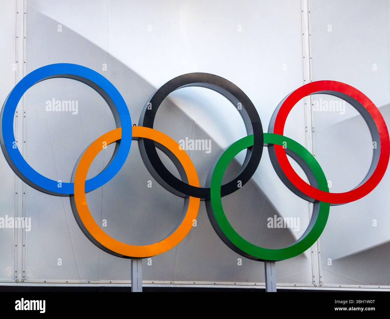 The Olympic Rings are the iconic symbol of the Olympics Stock Photo - Alamy