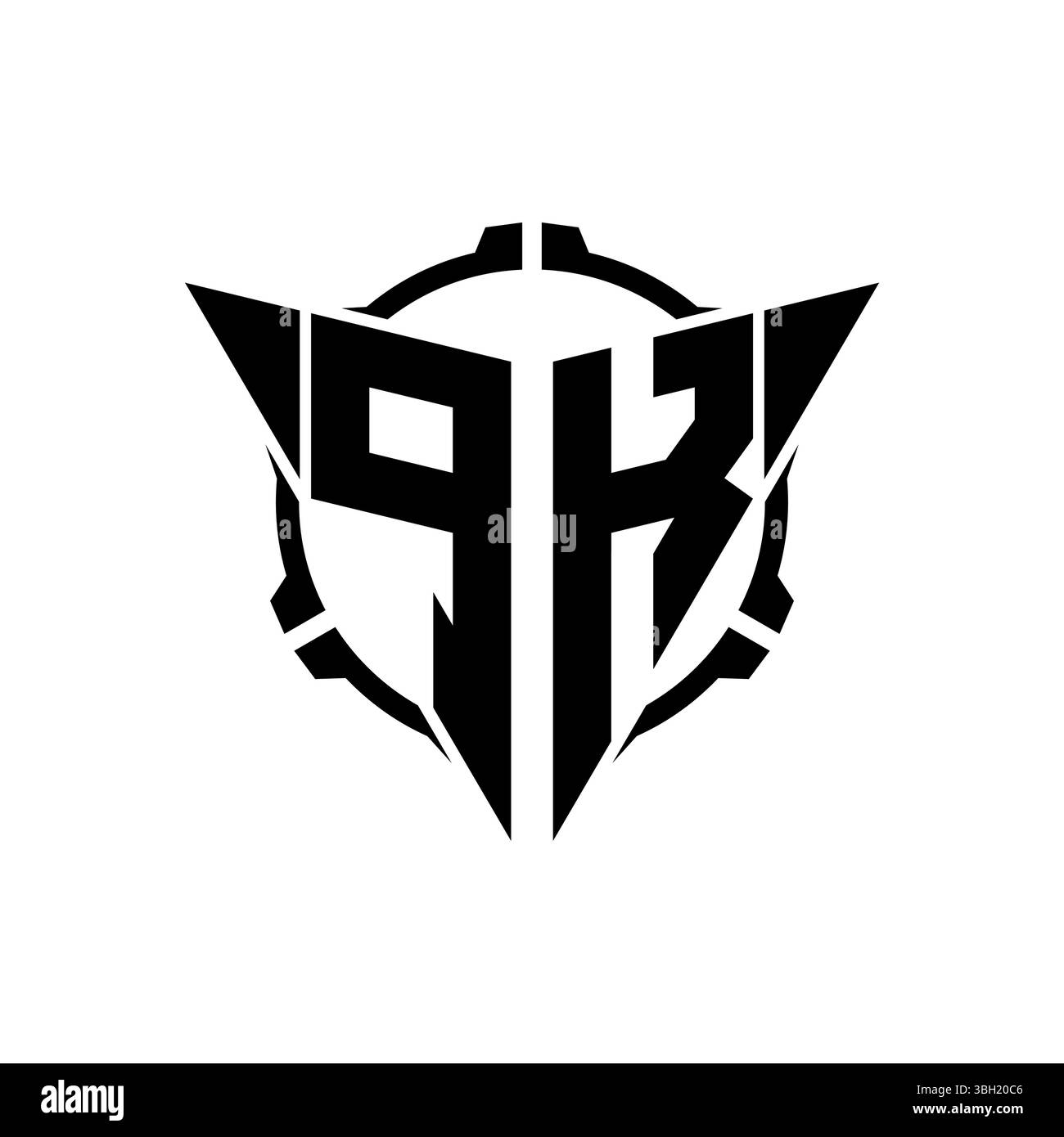 Pk gaming logo Black and White Stock Photos & Images - Alamy