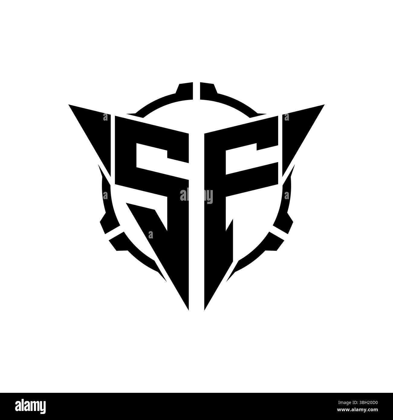 Sf gaming logo Stock Vector Images - Alamy