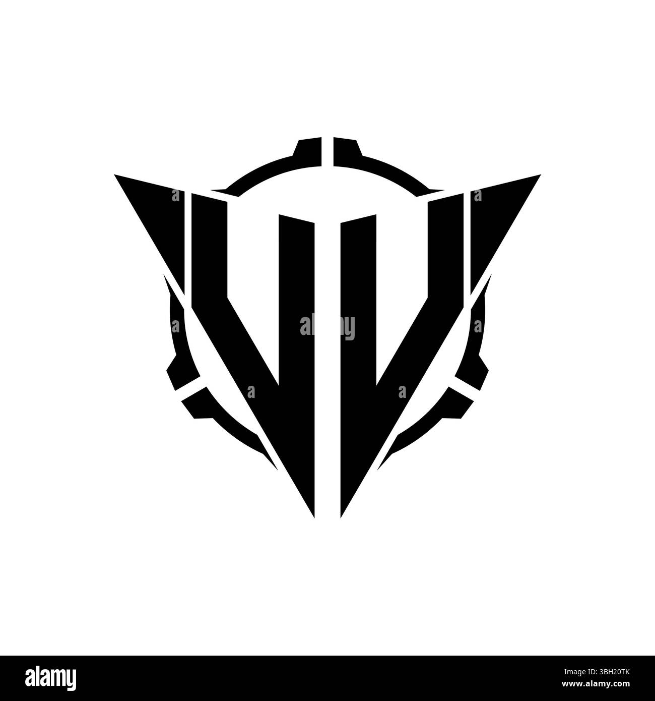 Vv gaming logo Black and White Stock Photos & Images - Alamy