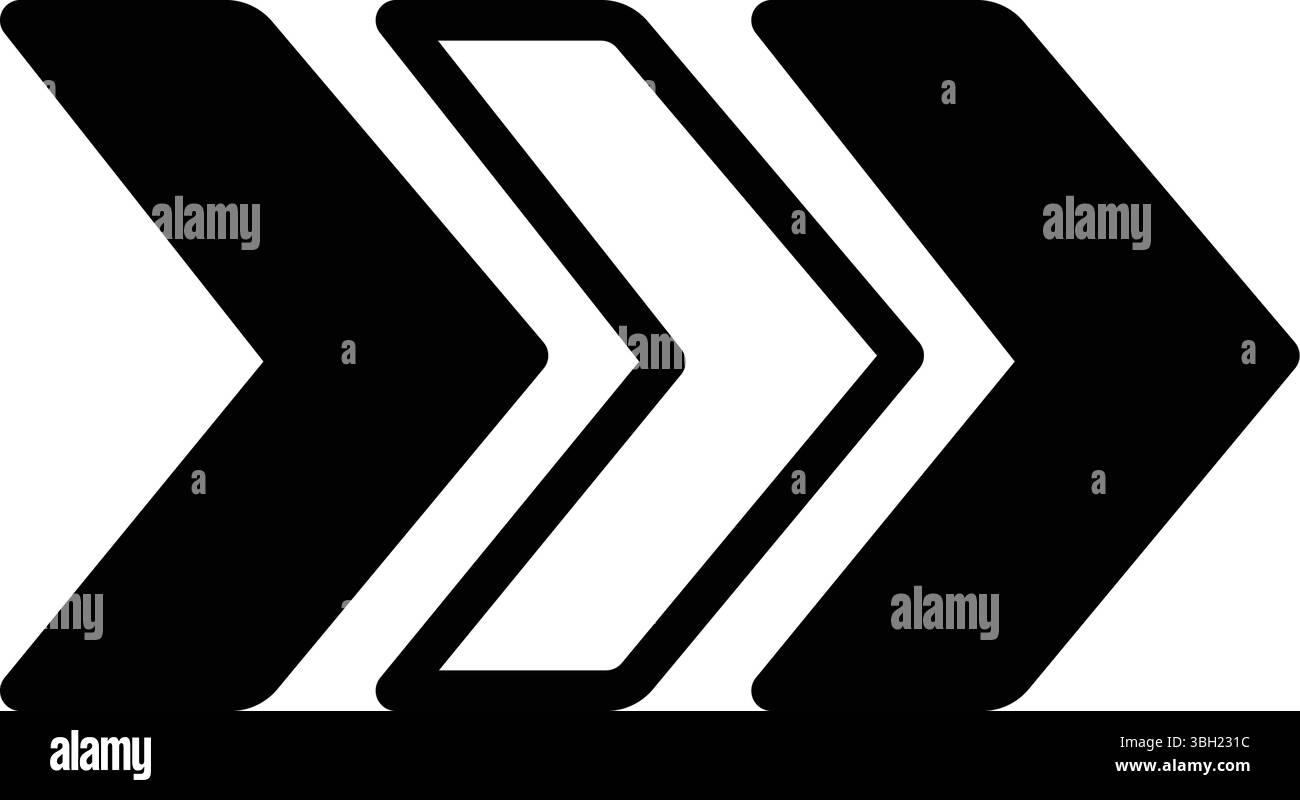Chevron silhouette Cut Out Stock Images & Pictures - Alamy