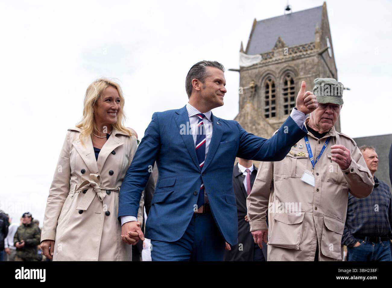 Secretary of Defense Pete Hegseth and his wife Jennifer tour the Church ...