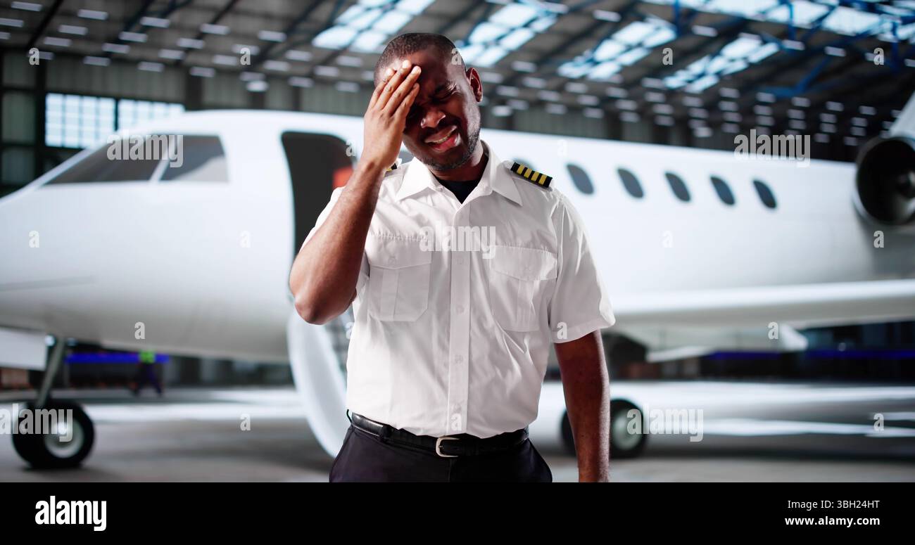 Frustrated Young African American Pilot Faces Discrimination After ...