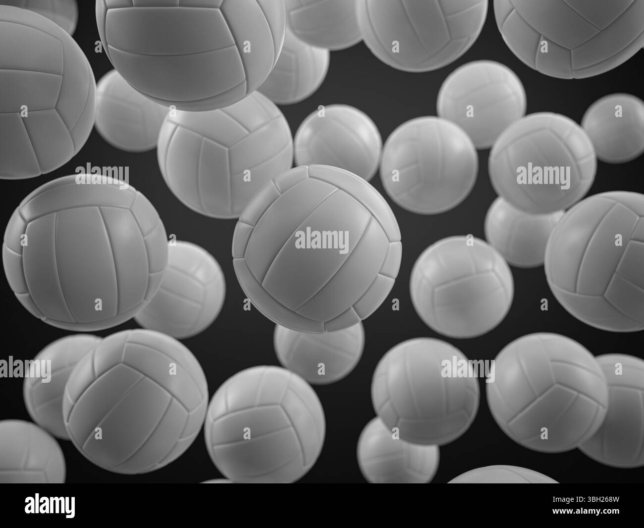Background formed by volleyball balls. 3d illustratin Stock Photo - Alamy