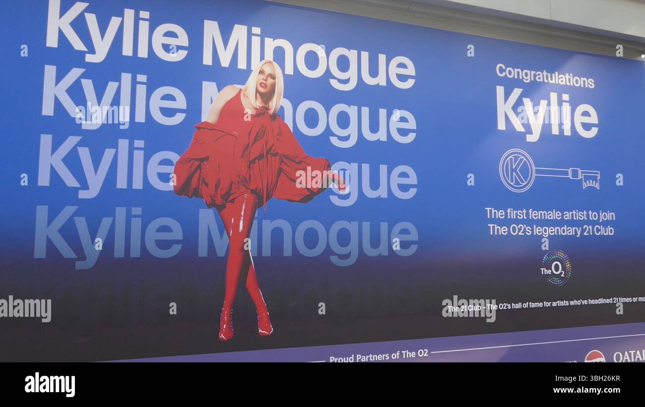 London, United Kingdom 3rd June 2025 Kylie Billboard at Kylie Minogue ...