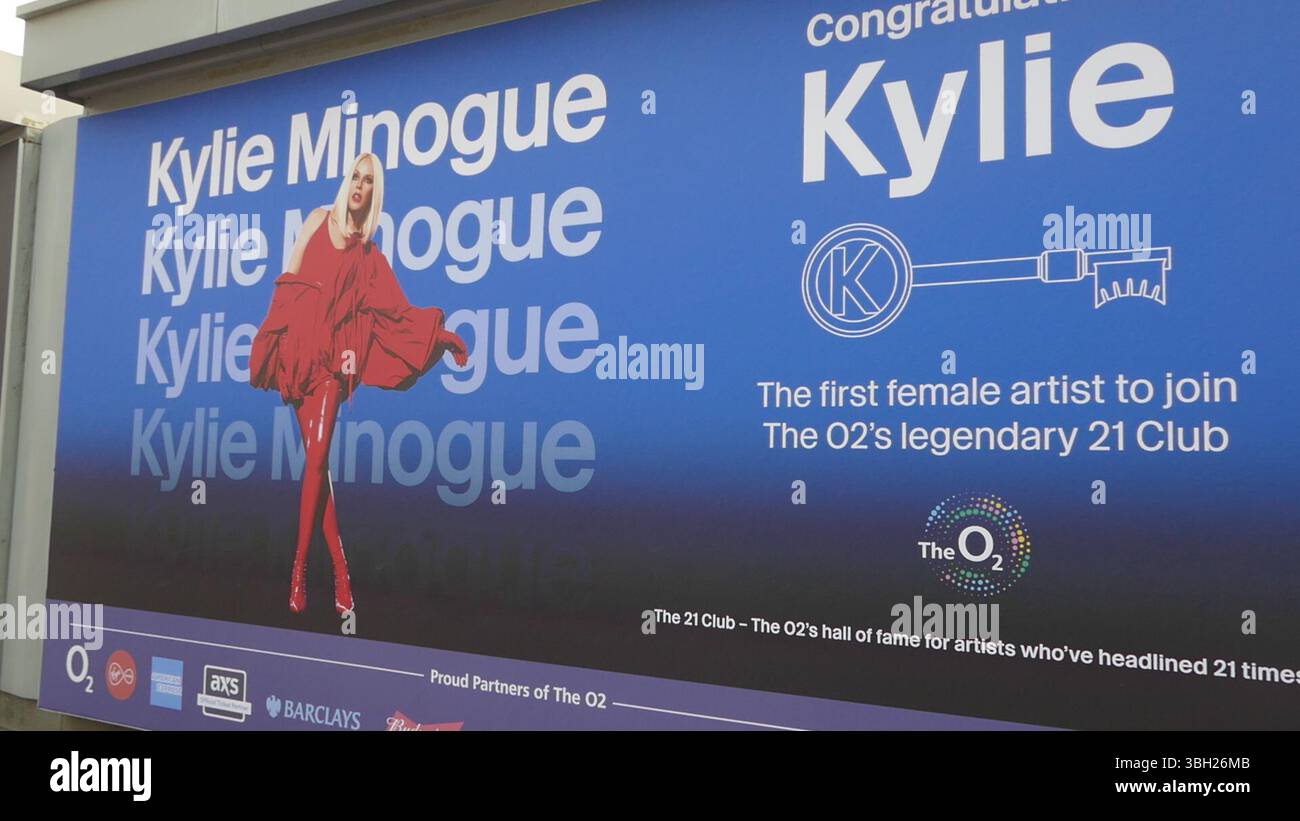London, United Kingdom 3rd June 2025 Kylie Billboard at Kylie Minogue ...