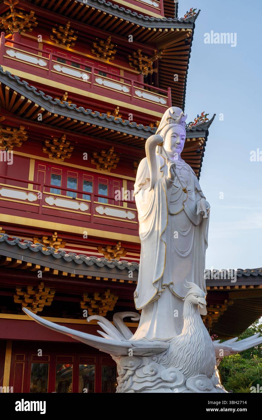 Jakarta, Indonesia - February 9, 2025: Goddess Ci Hang Dao Ren statue ...