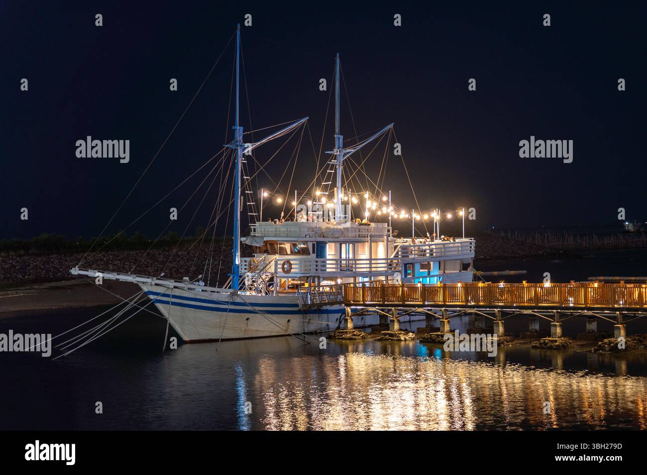 Jakarta, Indonesia - February 9, 2025: Talassa Phinisi Boat is a ...