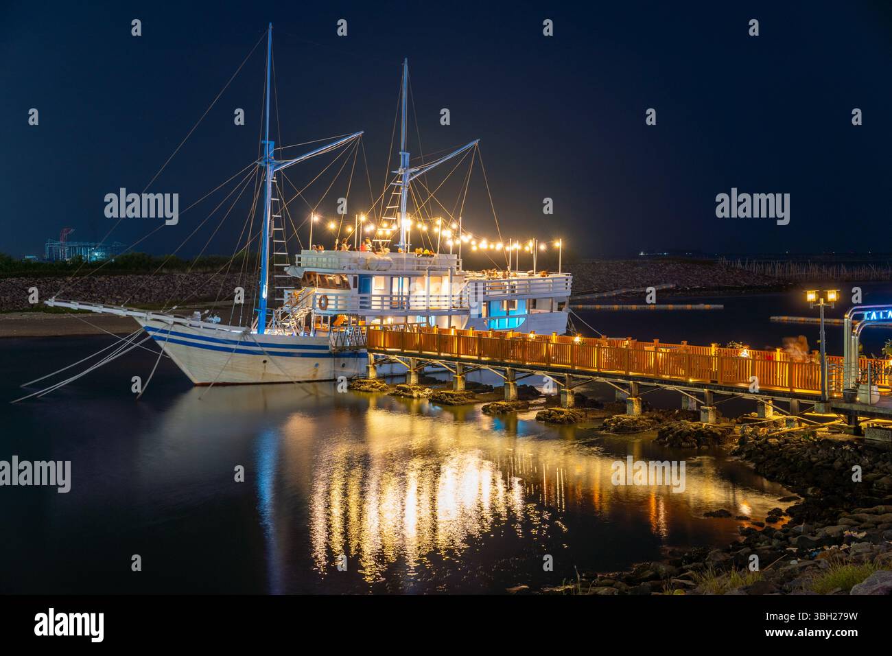 Jakarta, Indonesia - February 9, 2025: Talassa Phinisi Boat is a ...