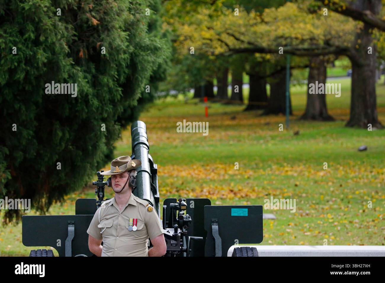 Army Reservists are seen at the Shrine of Remembrance forecourt for the ...