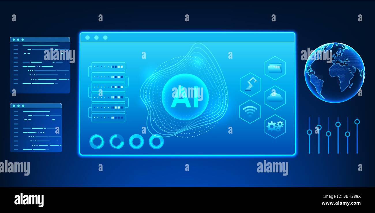 Agent AI technology The screen that shows the conversation with AI ...