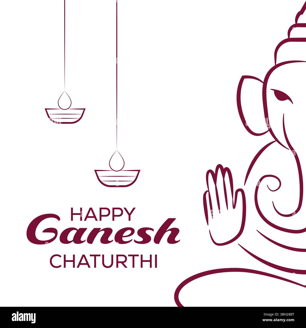 Lord ganesh statue ganpati Stock Vector Images - Alamy