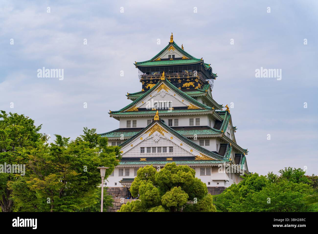 Tenshu, the most famous castle in Osaka, Japan Stock Photo - Alamy