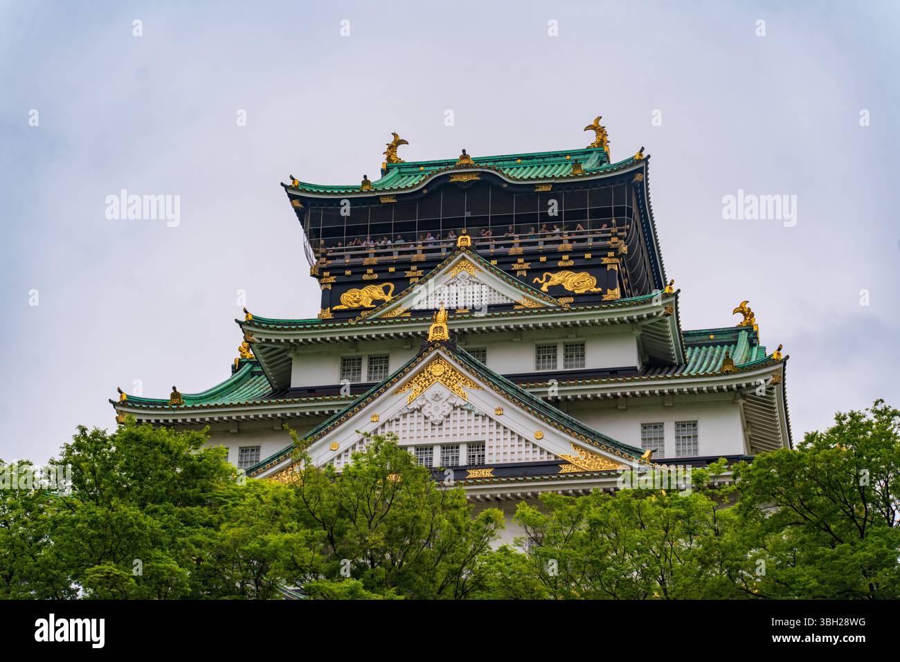 Tenshu, the most famous castle in Osaka, Japan Stock Photo - Alamy